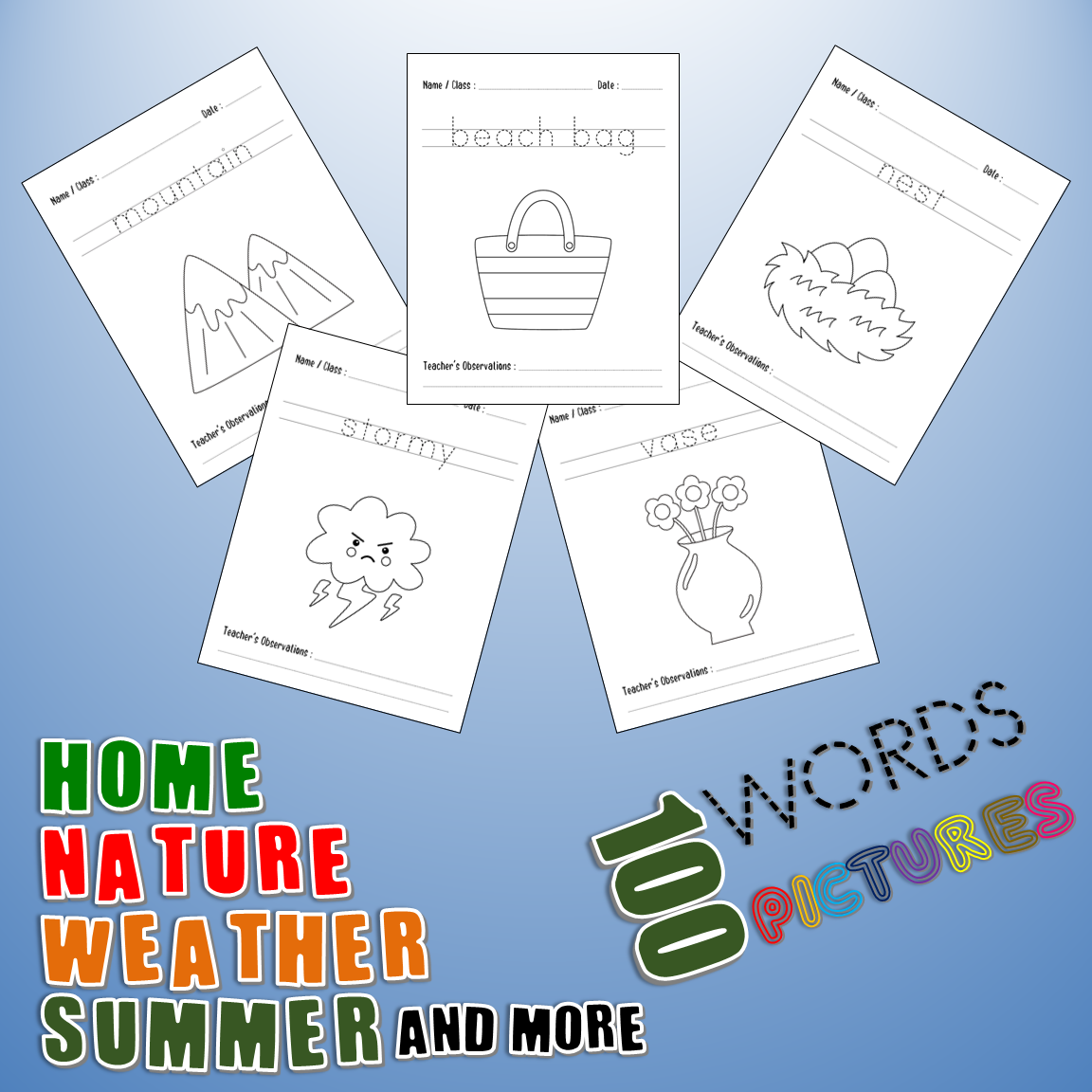 My First Words 4 Tracing and Coloring | Made By Teachers