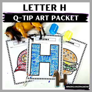 Letter H Do A Dot and Q-Tip Art Packet Bundle | Made By Teachers