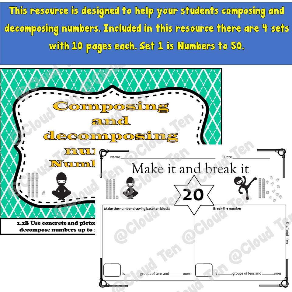 Composing and Decomposing Numbers up to 120 | Made By Teachers