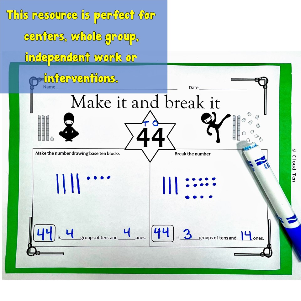 Composing and Decomposing Numbers up to 120 | Made By Teachers