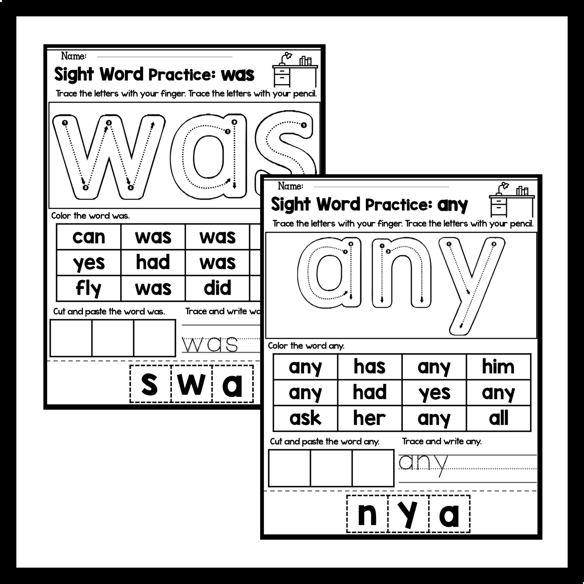 Sight Words Practice |Kids Activity Book | Made By Teachers