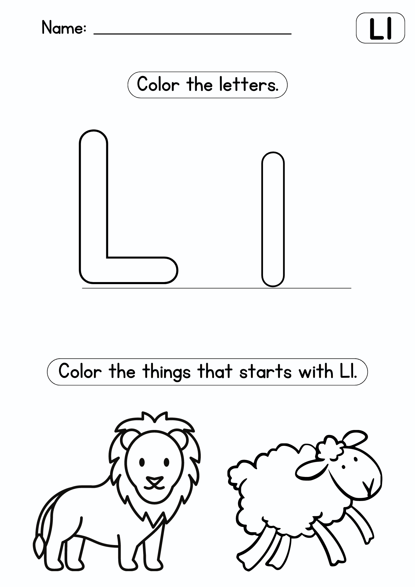 Colorful Simple Fill in Missing Alphabet Letters Worksheet | Made By ...