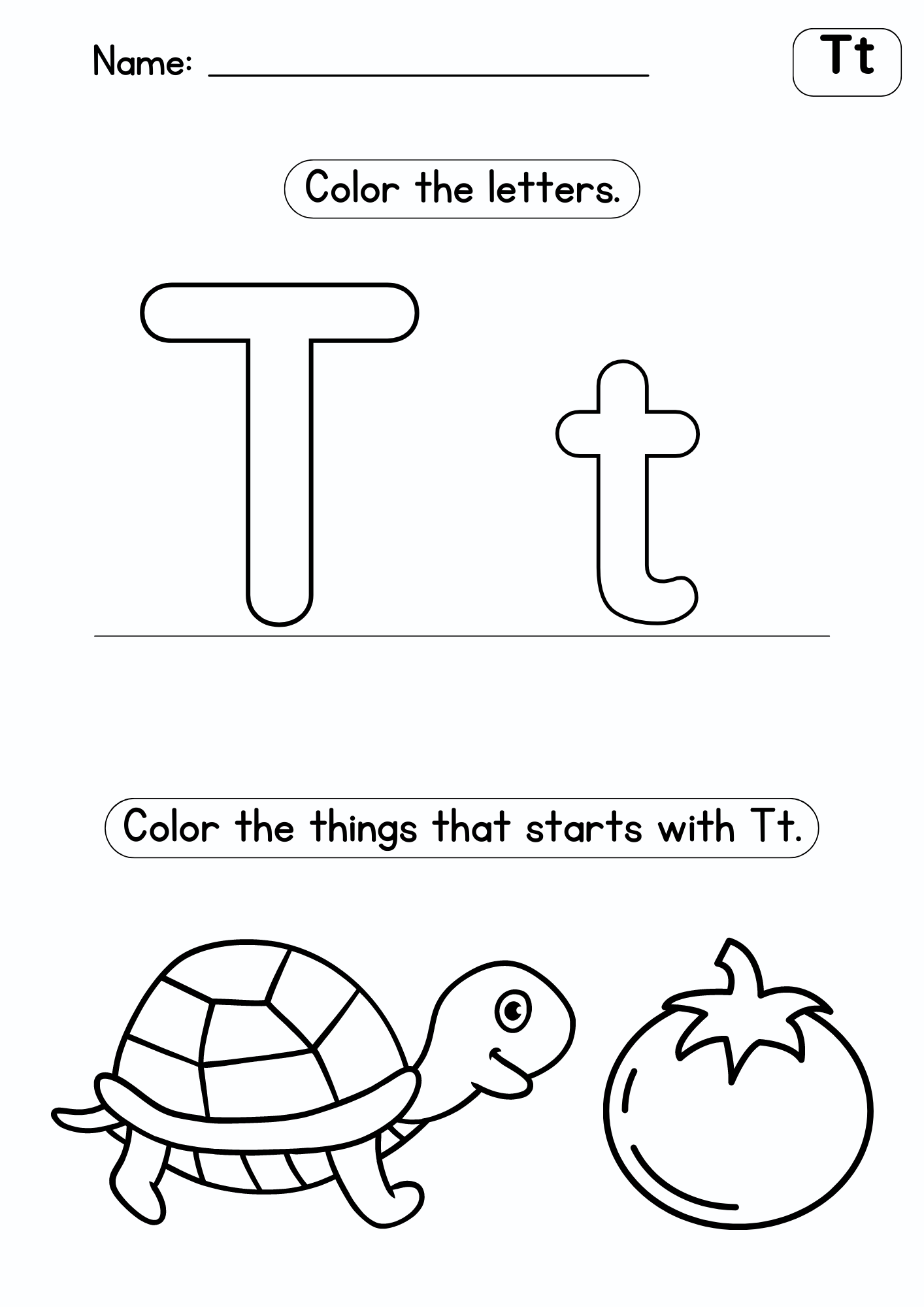 Colorful Simple Fill in Missing Alphabet Letters Worksheet | Made By ...