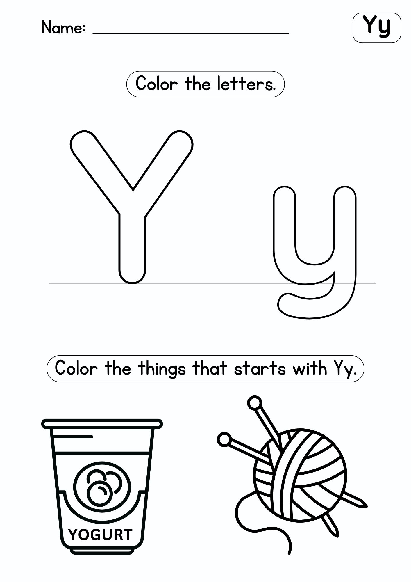Colorful Simple Fill in Missing Alphabet Letters Worksheet | Made By ...