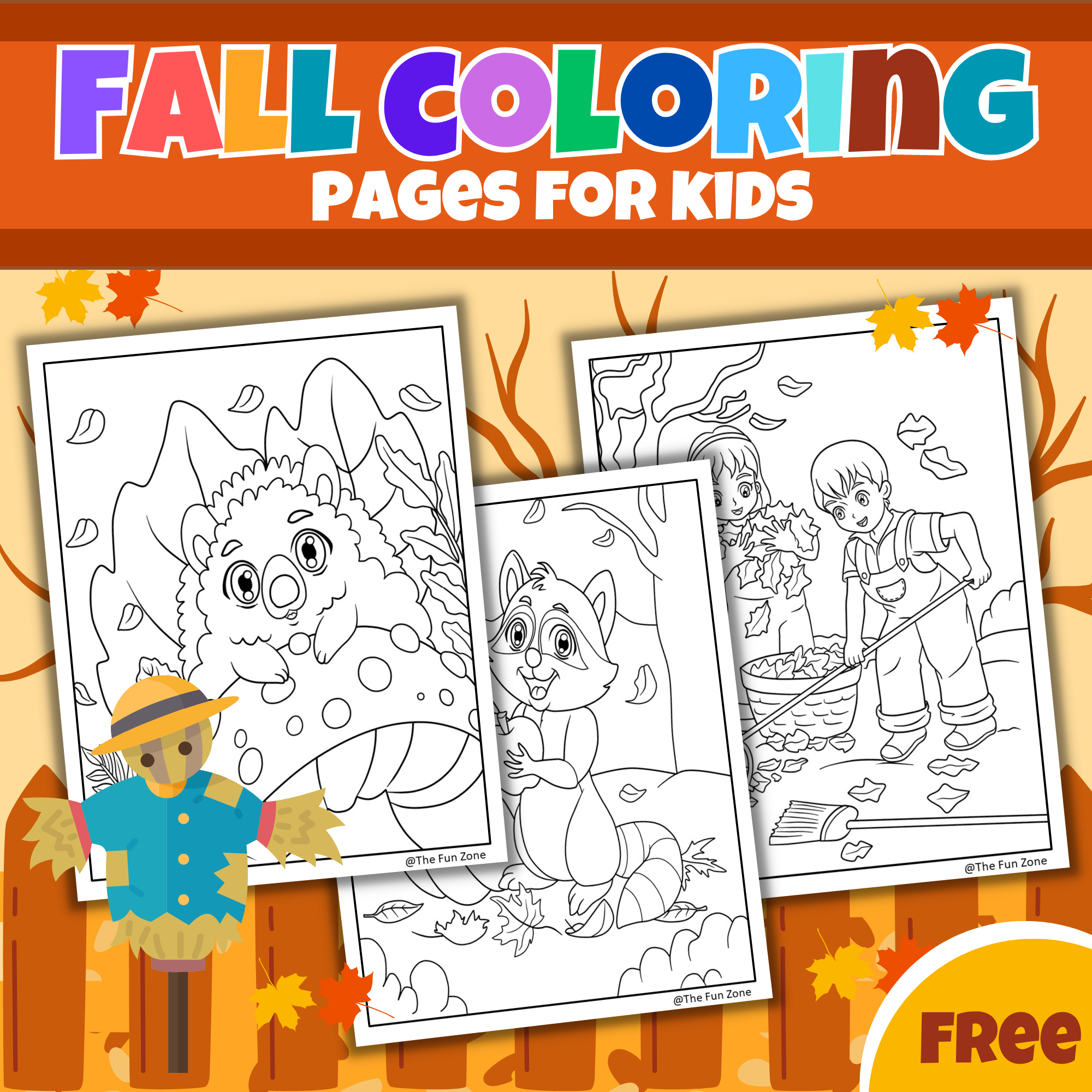 Autumn Coloring Pages For Kids Free