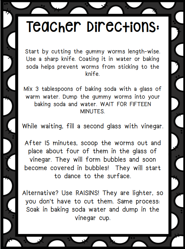 Quick and Easy Science Experiment: Dancing Worms (or raisins) for ALL ...
