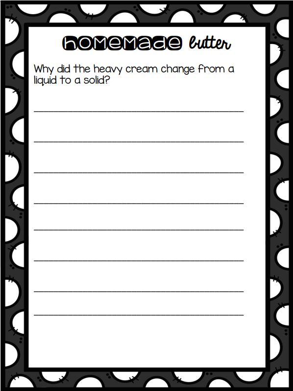 Quick and Easy Science Experiment:Homemade Butter (Liquids Changing ...