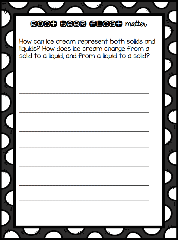 Quick and Easy Science Experiment: Root Beer Float States of Matter ...