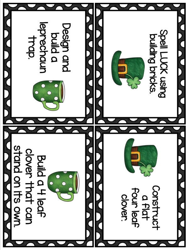 STEM Challenges: St. Patrick's Day for use with LEGO® or Building ...