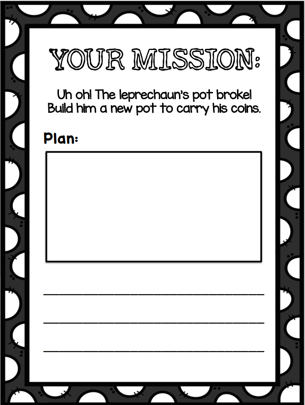 STEM Challenges: St. Patrick's Day for use with LEGO® or Building ...