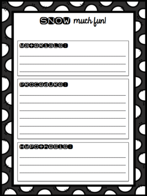 FIVE Quick and Easy Science Experiments: SNOW MUCH FUN! Winter STEM ...