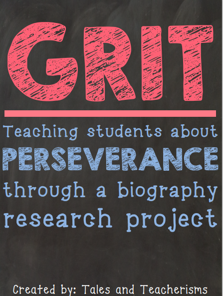 Grit: Teach Students Perseverance: Biography Research Project SEL ...