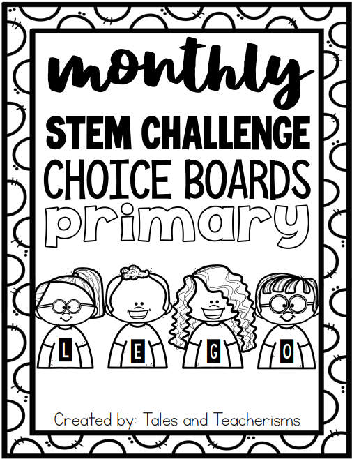Monthly PRIMARY STEM Challenge Choice Boards: Morning Work, Early ...