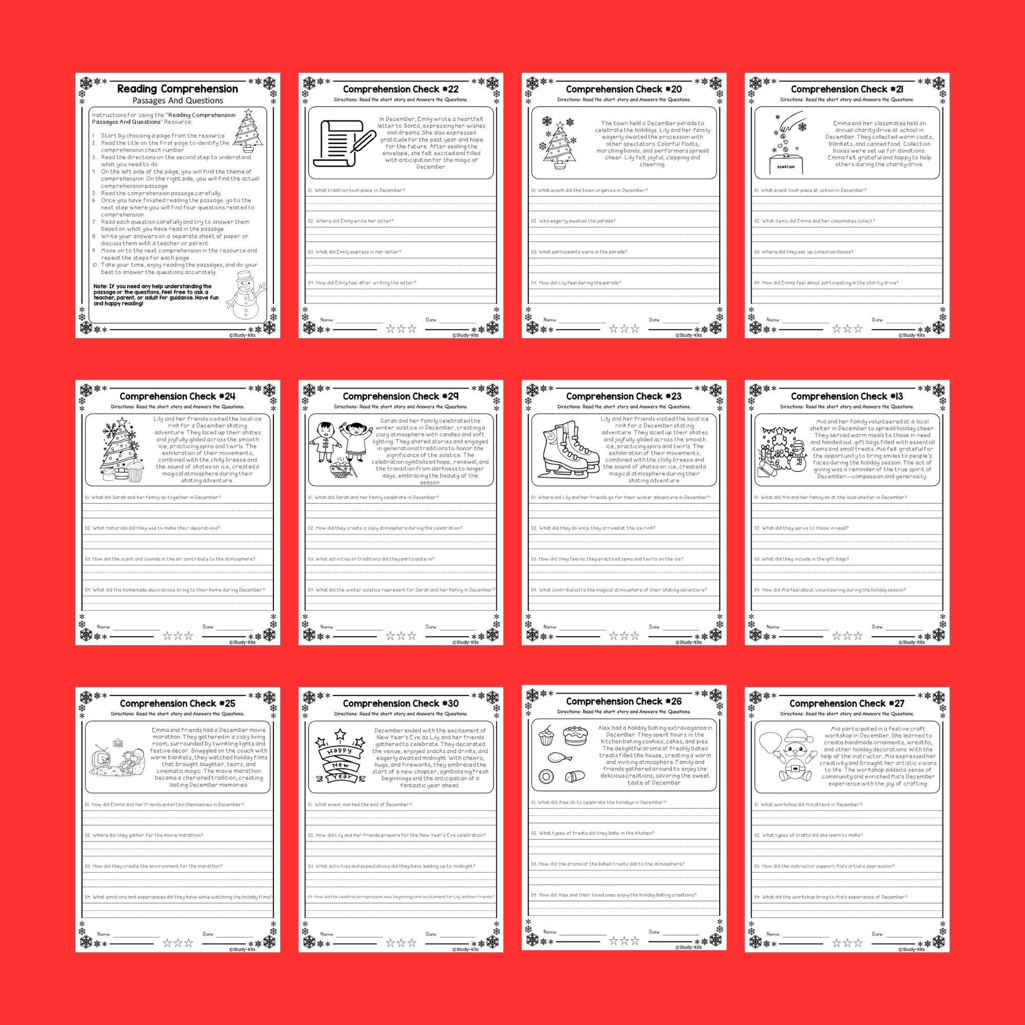 Reading Comprehension Passages and Quistions | Made By Teachers