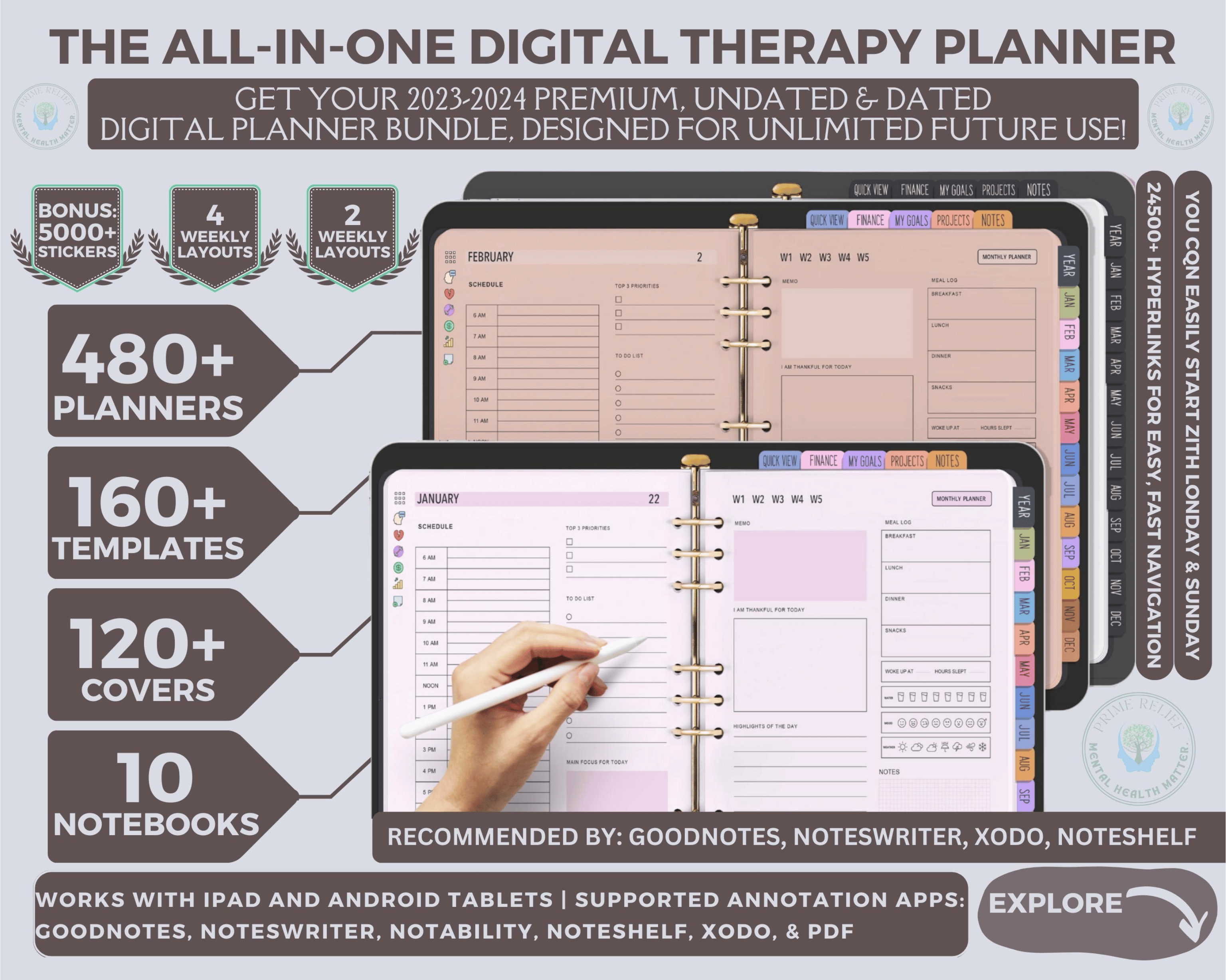 480 Planners - Back To School - Undated, 2023 & 2024 Teachers ...