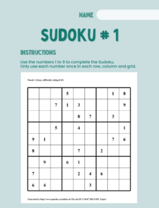 The Sudoku Game Activity Book For Kids &Adults | Made By Teachers