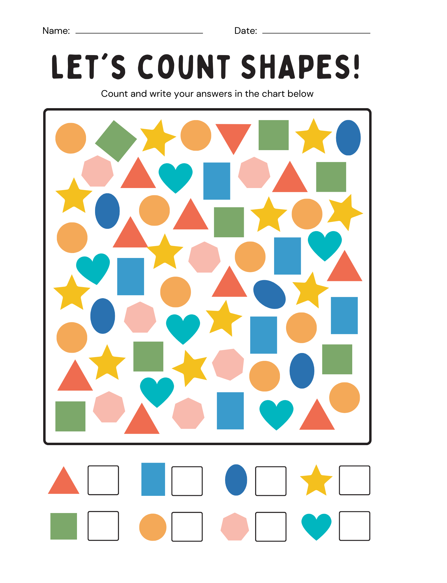 Count & Write Math Activity Book For Kids | Math Worksheet | Made By ...