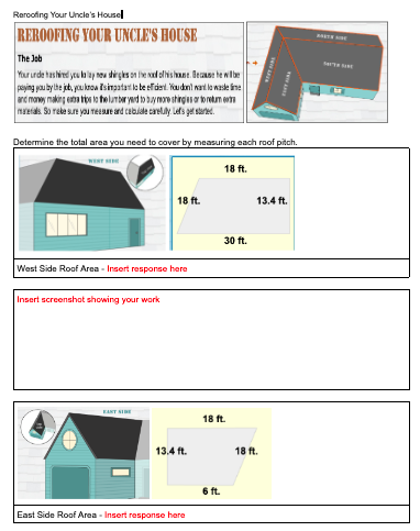Complete Online Distance Learning 7th Math Area of Trapezoid 7.GM.2.1 ...
