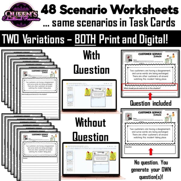 Customer Service Scenarios | Career Readiness Scenarios | Customer ...