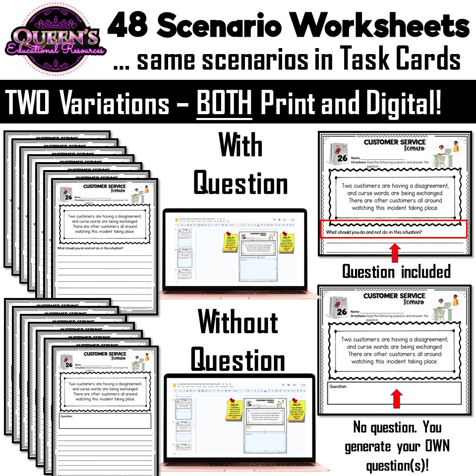 Customer Service Scenarios | Career Readiness Scenarios | Customer ...