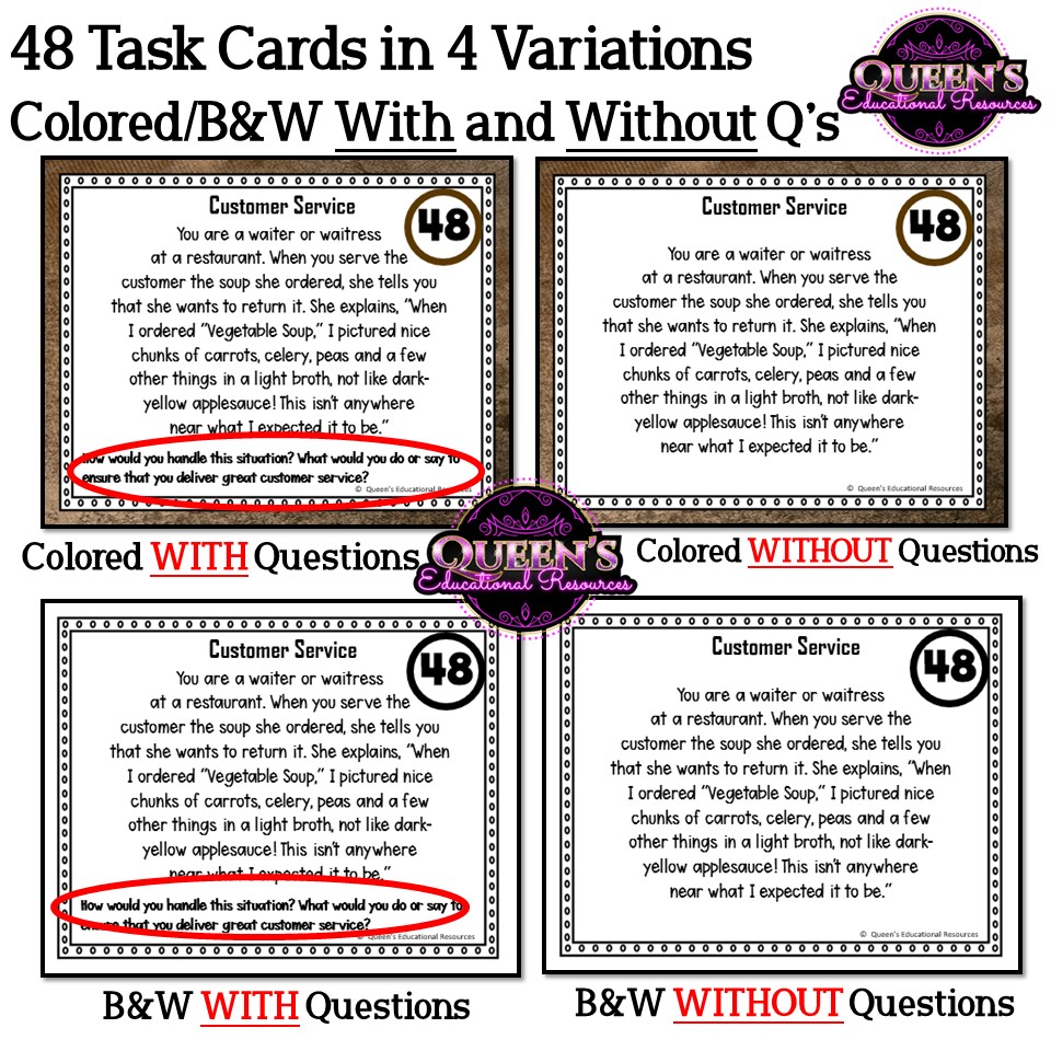 Customer Service Scenarios | Career Readiness Scenarios | Customer ...