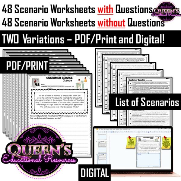 Customer Service Scenarios | Career Readiness Scenarios | Customer ...