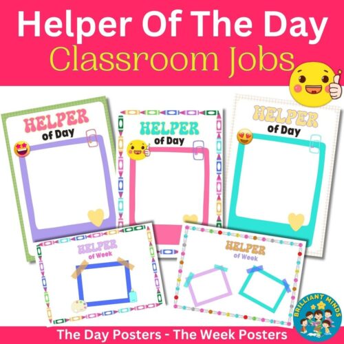 Student Helper Of The Day | Classroom Jobs | week Poster | Made By Teachers