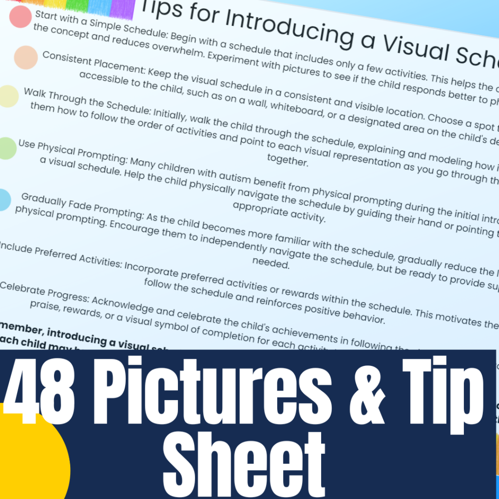 Circle Time Editable Visual Schedule | Traditional or Flip up Visual ...