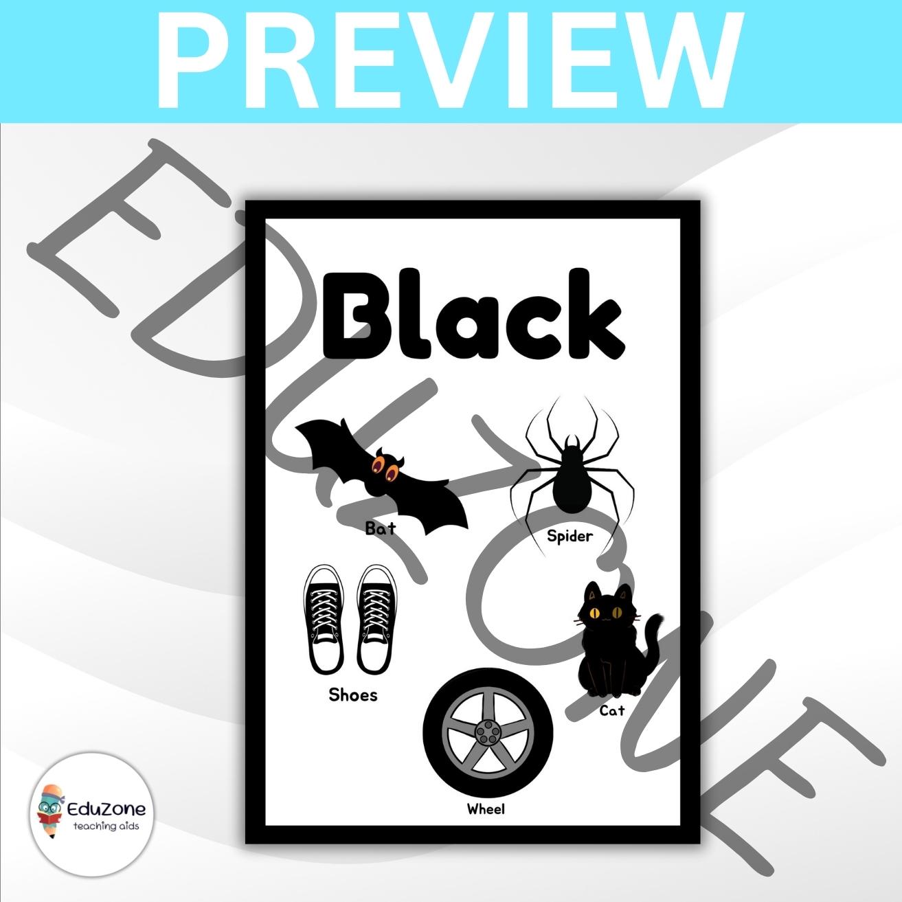 Multi-color border illustrative posters for classroom decor, Colors ...