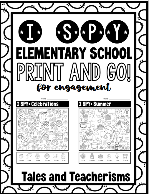 I Spy Mystery Pictures - Morning Work, Holidays, Early Finishers | Made ...