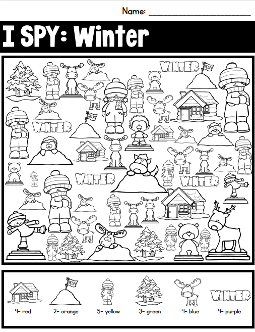 I Spy Mystery Pictures - Morning Work, Holidays, Early Finishers | Made ...