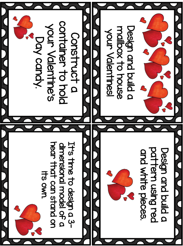 STEM Challenges for use with LEGO® or Building Bricks : Valentine's Day ...