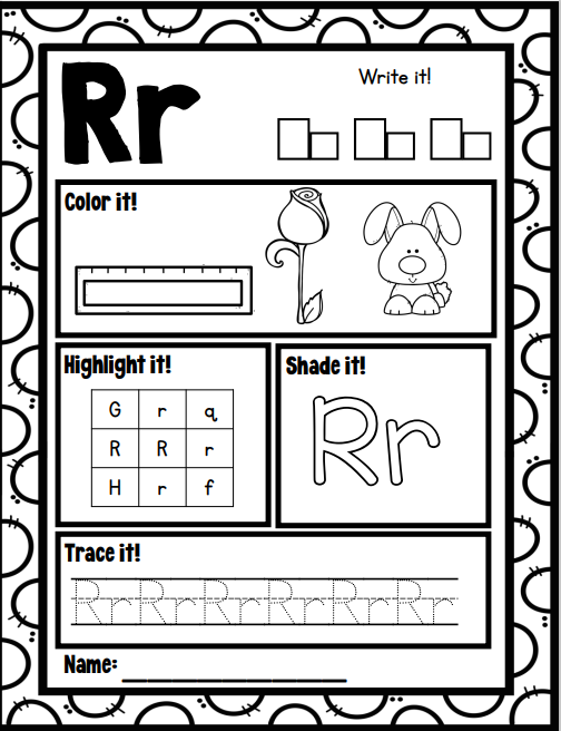 Alphabet Worksheets - Centers, Homework, Morning Work, Practice! | Made ...