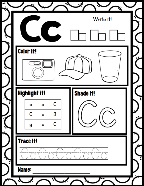 Alphabet Worksheets - Centers, Homework, Morning Work, Practice! | Made ...