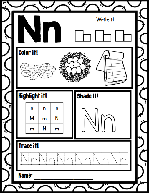 Alphabet Worksheets - Centers, Homework, Morning Work, Practice! | Made ...