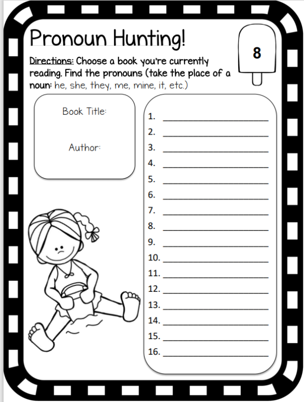 Sixth Grade Summer Review Packet: 40 days of ELA and Math, Summer ...