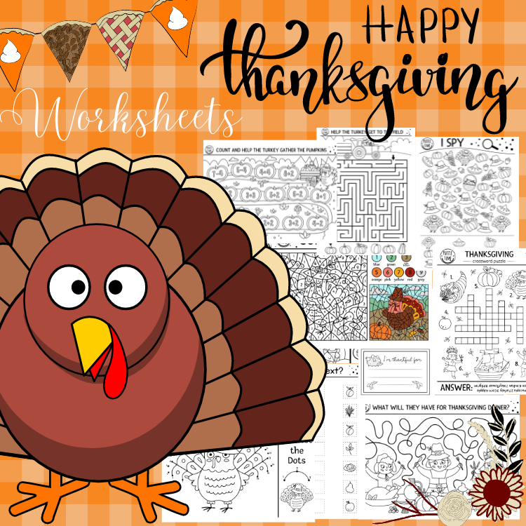 THANKSGIVING FUN Activity No Prep Worksheets Crosswords Word Search I ...
