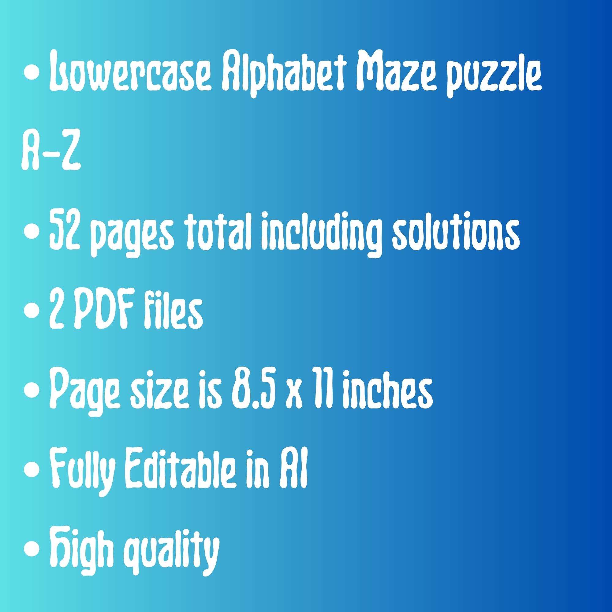 Back to School Alphabet Maze Puzzle a-Z | Made By Teachers