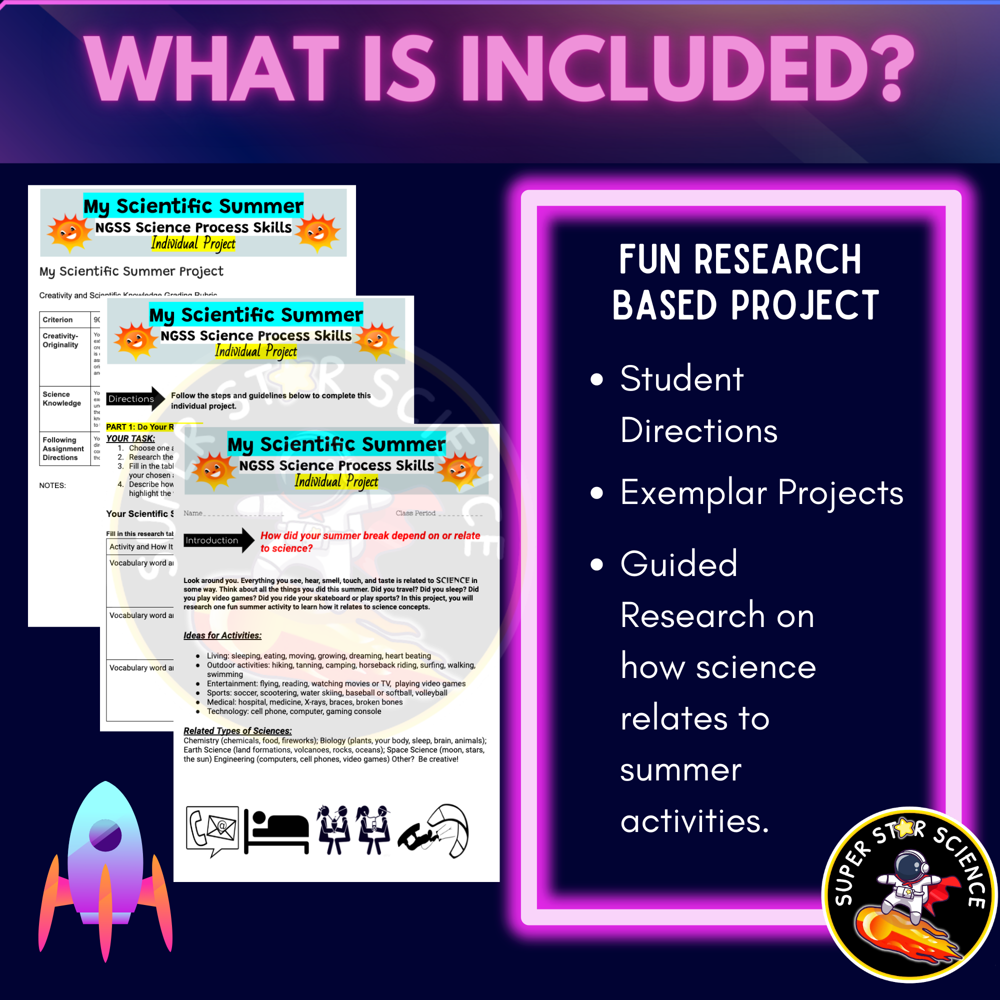 The Science of Summer & Sports Student Choice Science Research Project ...