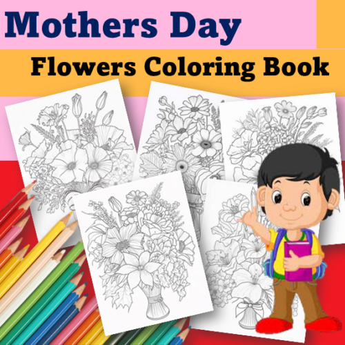 Blooming with Love: 100 Beautiful Flower Coloring Pages for Mother's ...