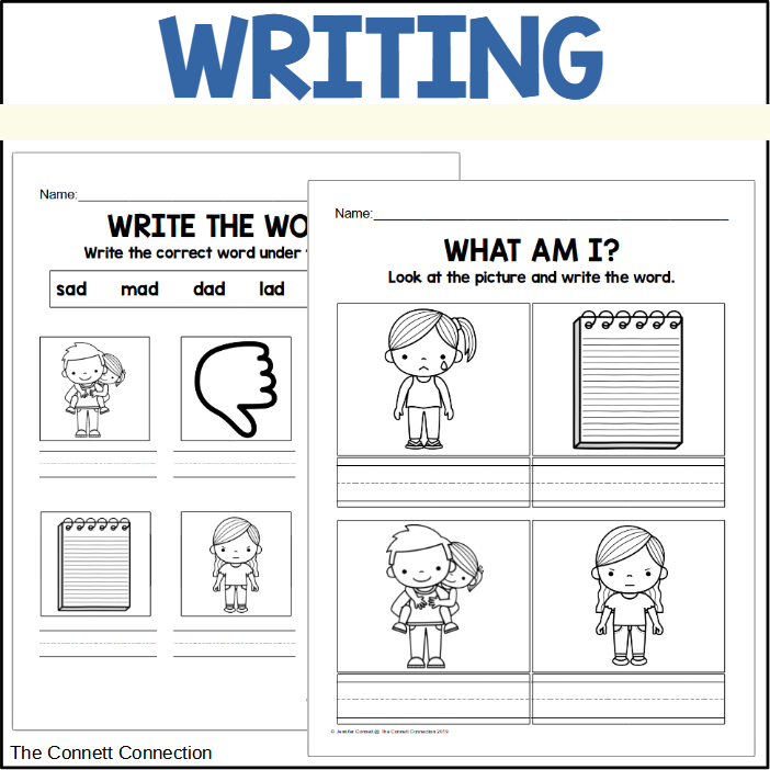 AD Word Family No Prep Worksheets | Made By Teachers