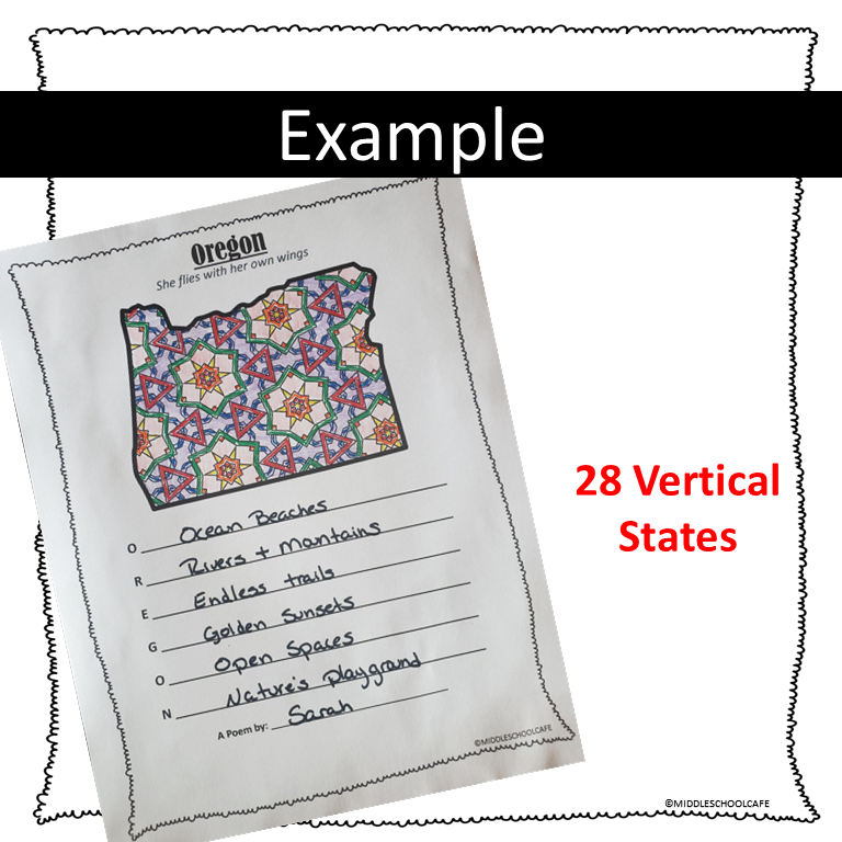 50 US States Acrostic Poems | State Poetry Activity | Made By Teachers