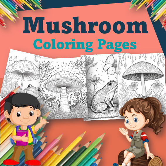 Unleash Your Creativity with Enchanting Mushroom Coloring Pages | Made ...