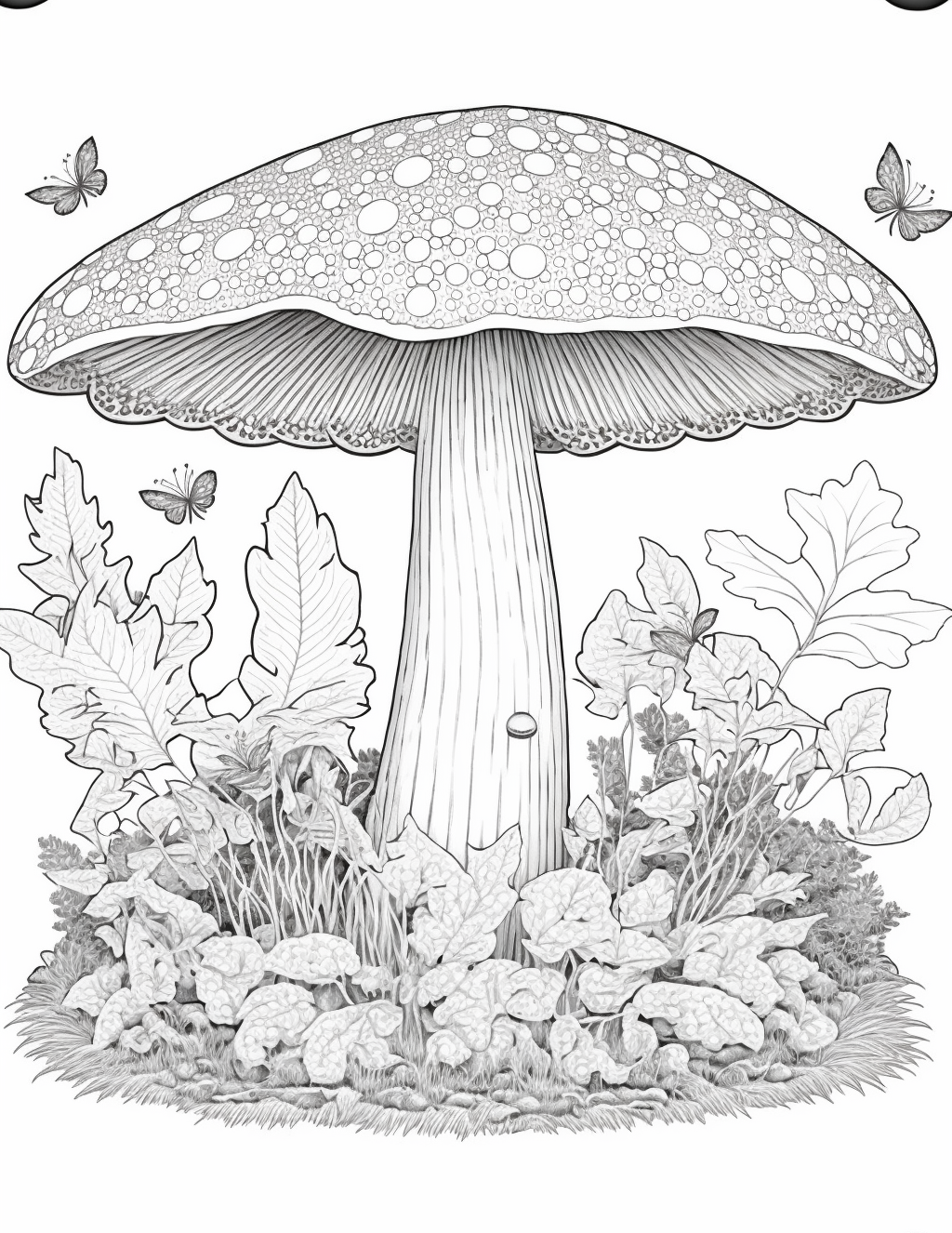 Unleash Your Creativity with Enchanting Mushroom Coloring Pages | Made ...
