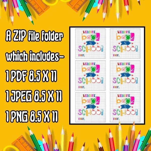 Welcome Back to School Gift Tag | Made By Teachers