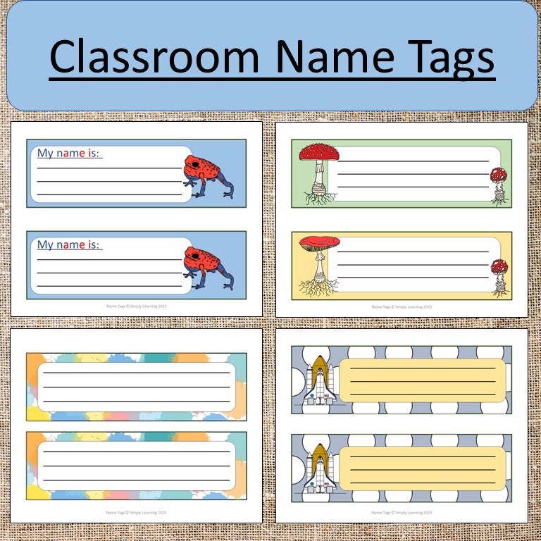 Classroom Name Tags Back to School Writing | Made By Teachers