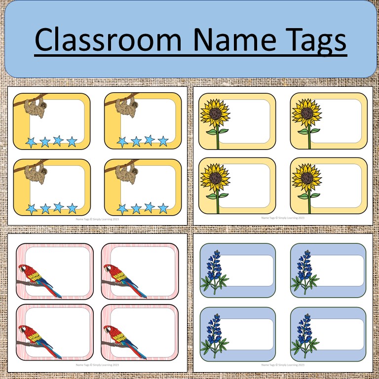 Classroom Name Tags Back to School Writing | Made By Teachers