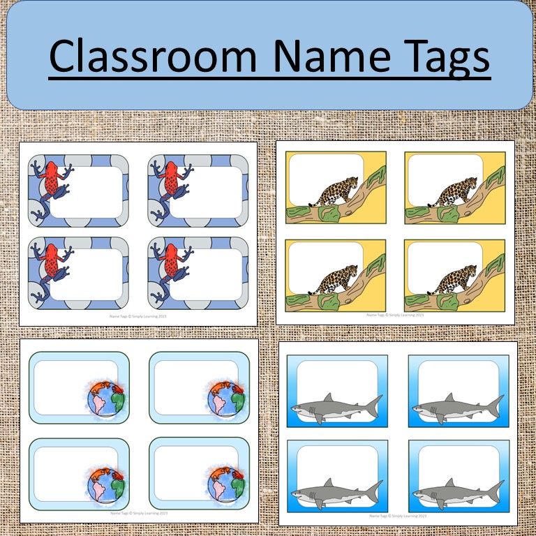Classroom Name Tags Back to School Writing | Made By Teachers