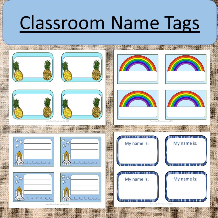 Classroom Name Tags Back to School Writing | Made By Teachers