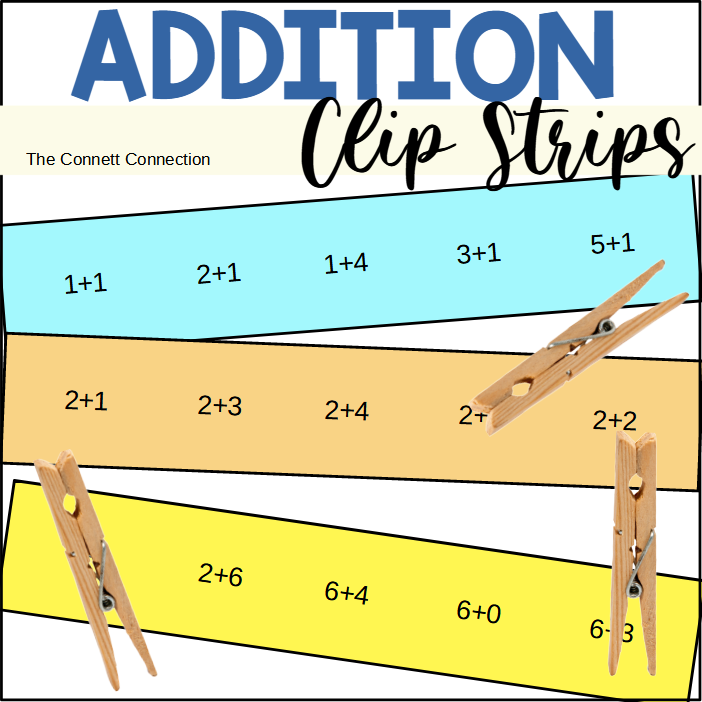 Addition Clip Strips for Sums up to 10 | Made By Teachers